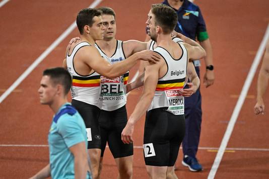 Belgian Falcons en Rockets zesde in finale 4x100 meter, België klokt af ...