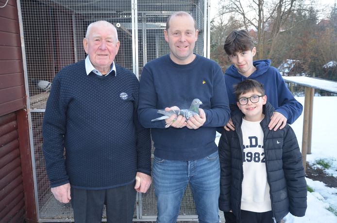 Bert (46) is olympisch kampioen met jonge duif, die naam van zijn ...