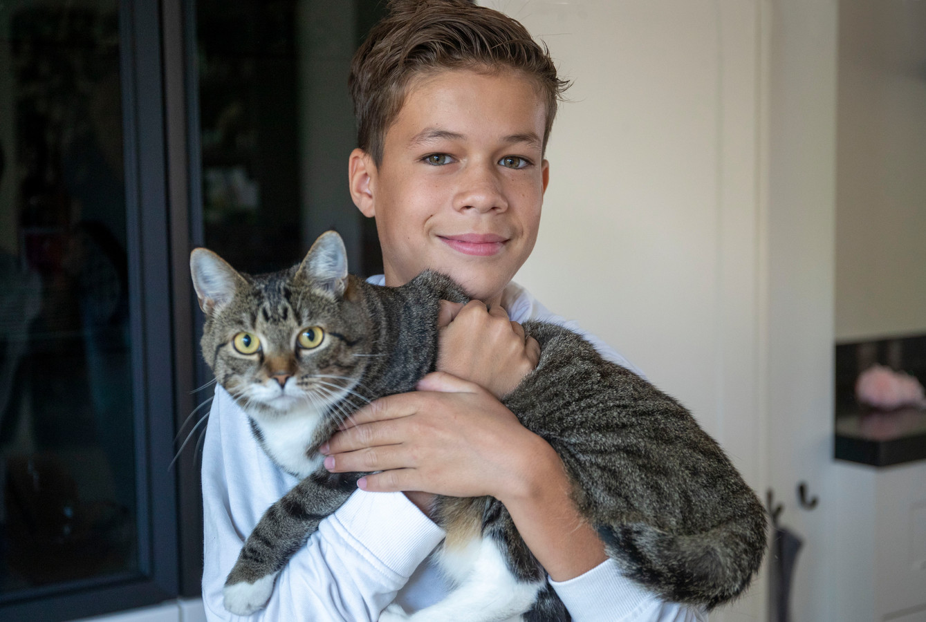 Floris (13) is bedrijfje gestart als kattenoppas: ‘Ik denk dat katten ...