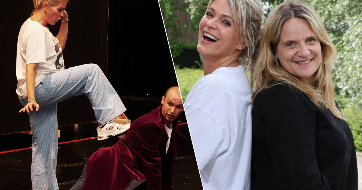 IN BEELD. Karen Damen en Ruth Beeckmans repeteren voor musical ‘Sneeuwwitje’: “Mijn jongste ...