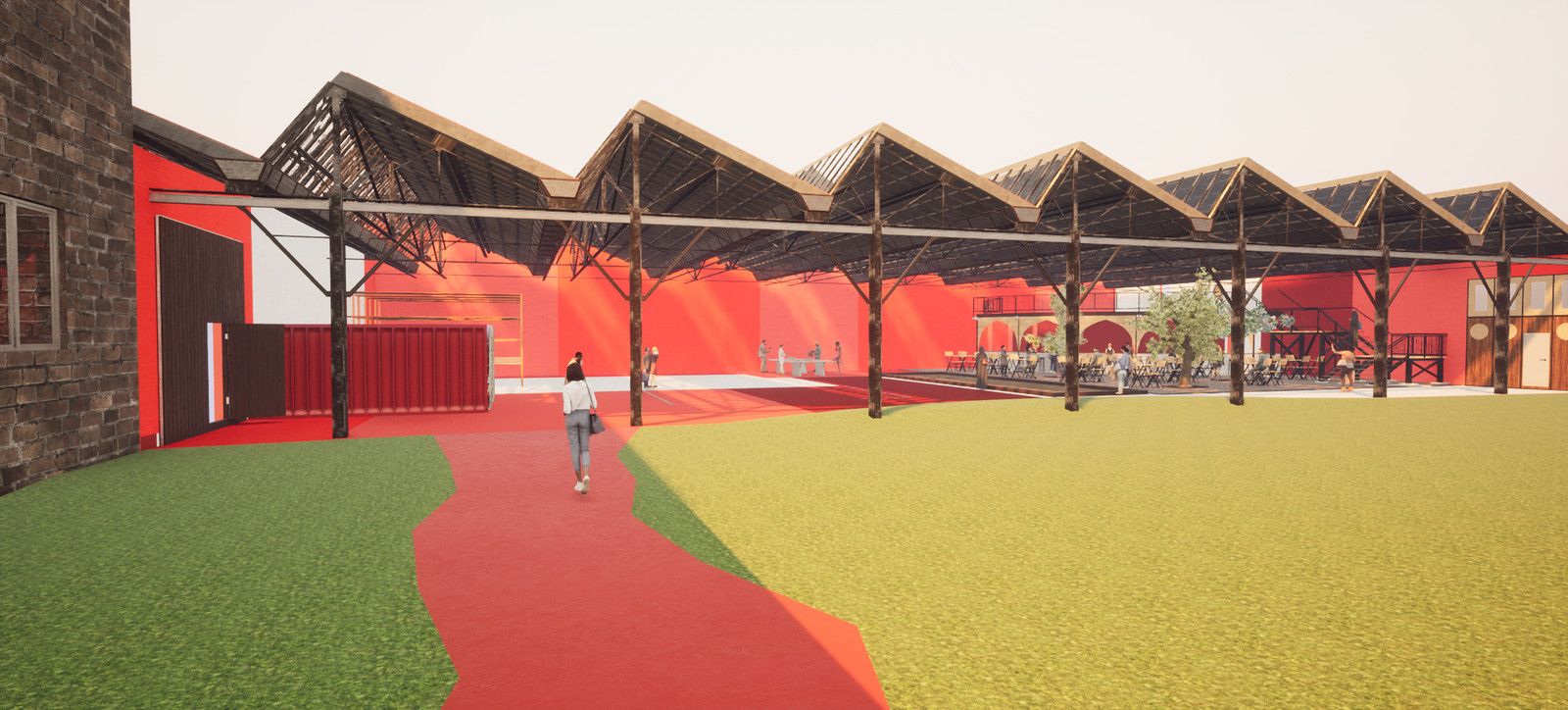 Culturele vrijhaven Bolwerk opent passerelle met bar en zicht op ...