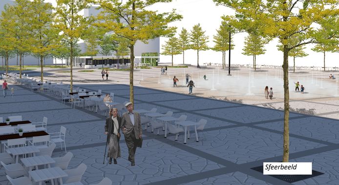 Nieuwe Grote Markt van Blankenberge krijgt fontein, grotere terrassen en meer groen, maar minder ...