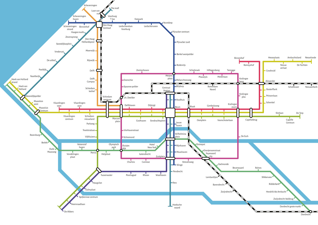 De Rotterdamse metro van de toekomst heeft een ringlijn net als Parijs ...