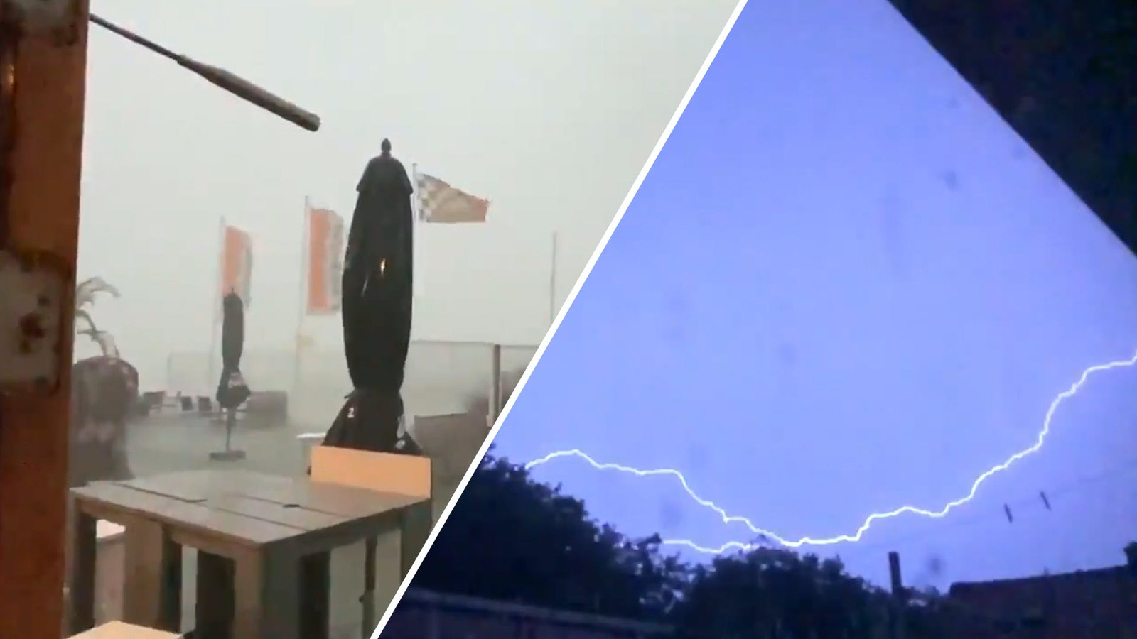 Code geel voor onweersbuien met kans op hagel en windstoten | Foto ... Code geel voor onweersbuien met kans op hagel en windstoten | Foto ...