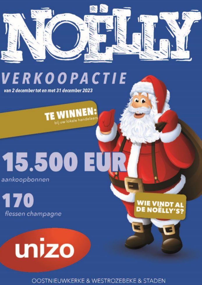 Unizo Staden, Oostnieuwkerke en Westrozebeke klaar voor nieuwe editie van Noëlly-eindejaarsactie ...