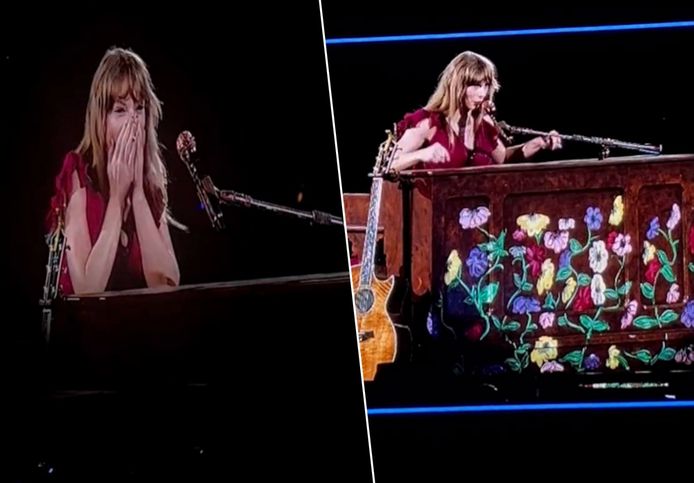 Piano van Taylor Swift begint plots uit zichzelf te spelen tijdens ...