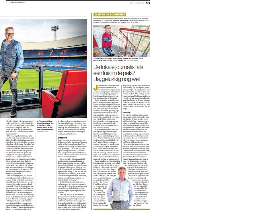 Ziekte heeft Feyenoorder en zakenman Dennis de Roo diepgaand veranderd ...