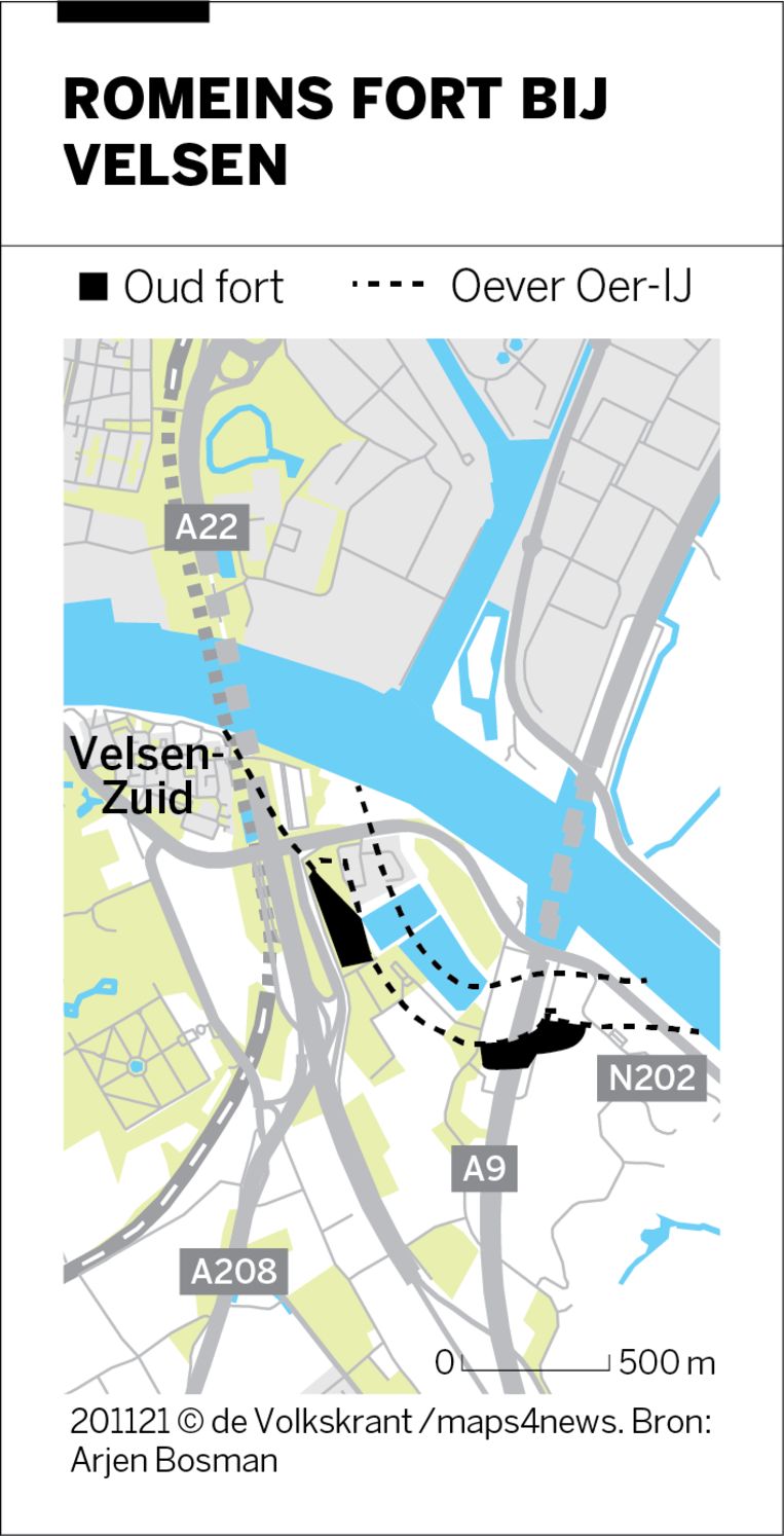 Sporen van enorm Romeins fort ontdekt in Velsen | De Volkskrant