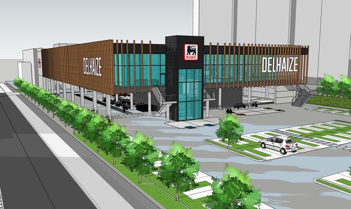 Delhaize bouwt gloednieuwe winkel op oude | Mechelen | hln.be