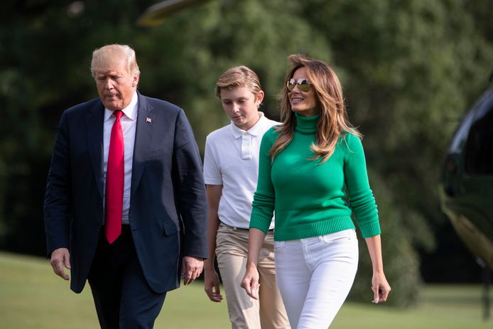 Melania Trump waarschuwt 12-jarige zoon Barron voor verslaving | Show ...