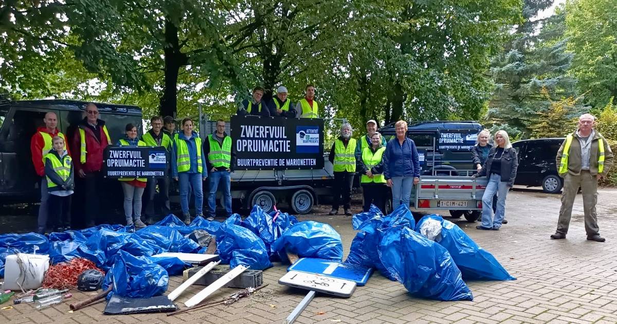 35-tal grote vuilniszakken gevuld tijdens halfjaarlijkse zwerfvuilactie ...