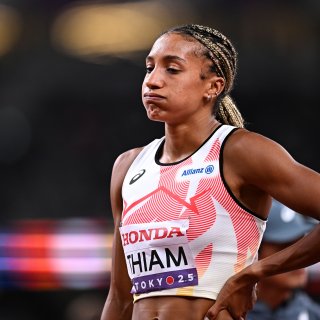 Nafi Thiam trails leader Anna Hall in heptathlon after day one | News ...