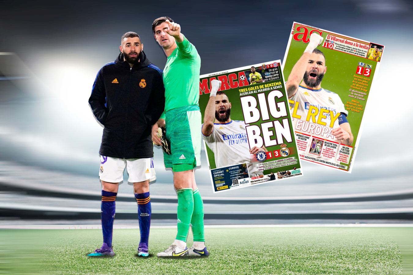 Spaanse kranten lyrisch over “magische avond” van Real, Courtois en ... Spaanse kranten lyrisch over “magische avond” van Real, Courtois en ...