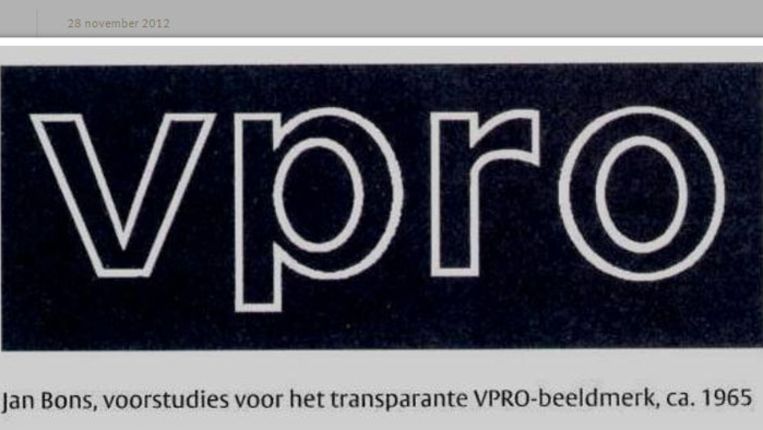 Ontwerper van VPRO-logo Jan Bons (94) overleden | Trouw