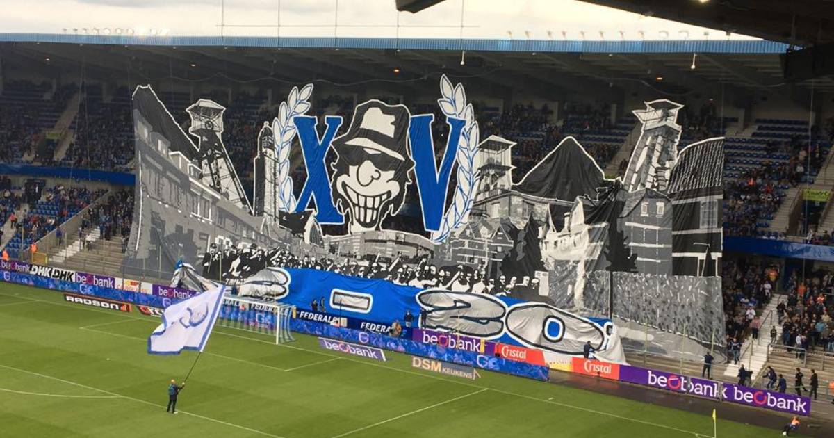 Genkse sfeergroep pakt uit met indrukwekkende tifo | Racing Genk | hln.be