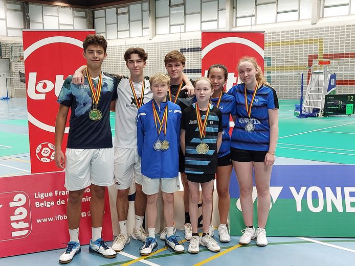 Jeugd BAB kaapt tien medailles weg op Belgisch kampioenschap Badminton ...
