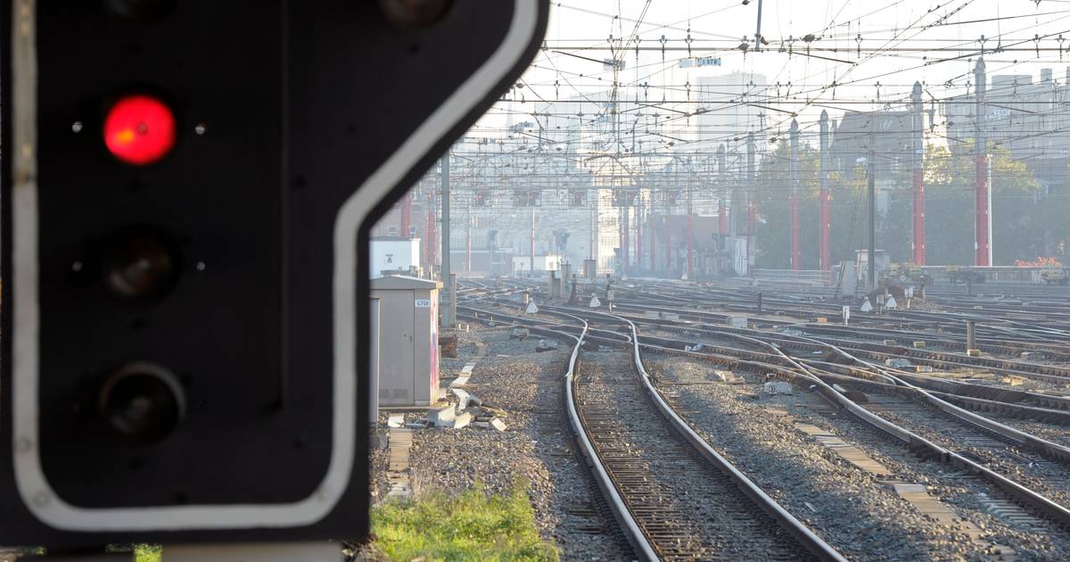 Trein rijdt in op stilstaande bestelwagen op overweg | Binnenland | hln.be