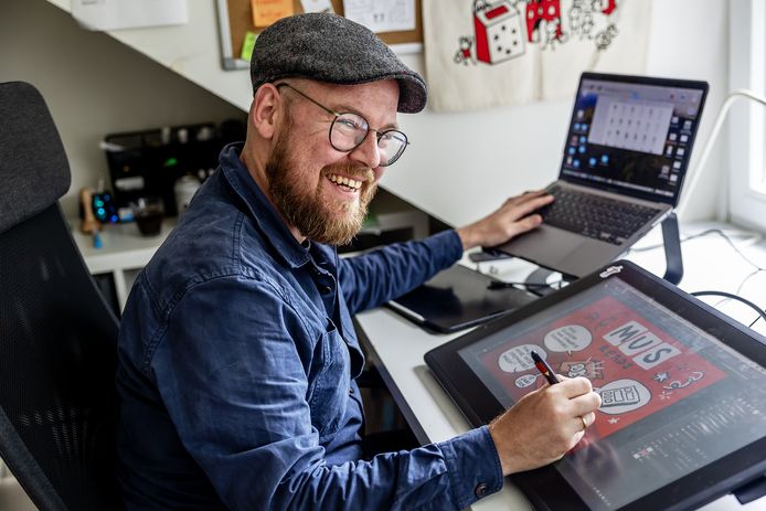 Bij tekenaar Rob is het gras altijd rood: zo brengen strips luchtigheid ...