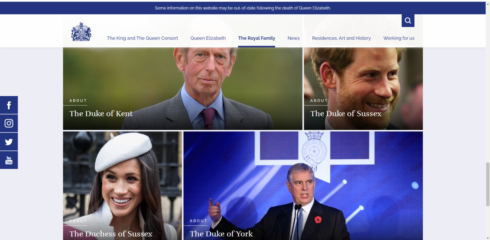 Harry en Meghan ‘gedegradeerd’ op website van Britse koninklijke ... Harry en Meghan ‘gedegradeerd’ op website van Britse koninklijke ...