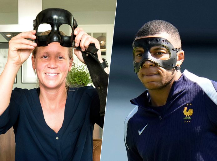 Masker van Mbappé brengt pijnlijke herinneringen naar boven bij Jantien ...