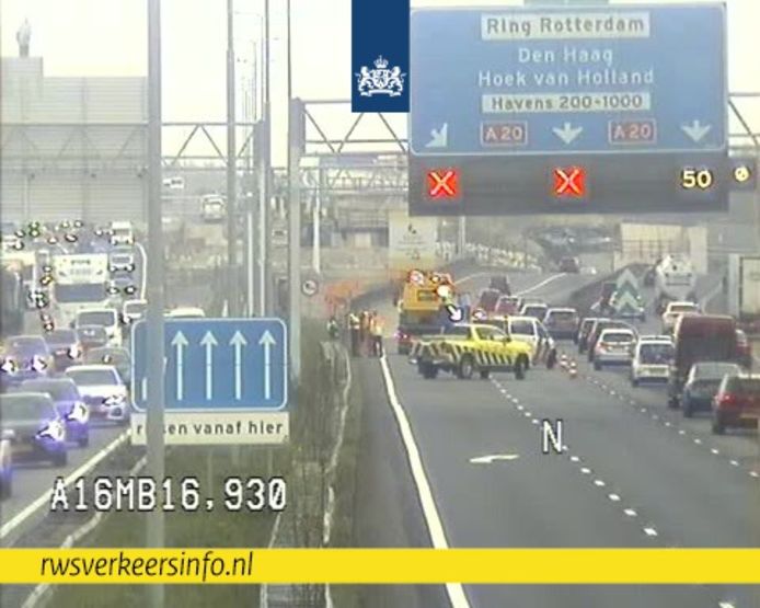 Twee rijstroken weer open na ongeval op A16 | Binnenland | bndestem.nl