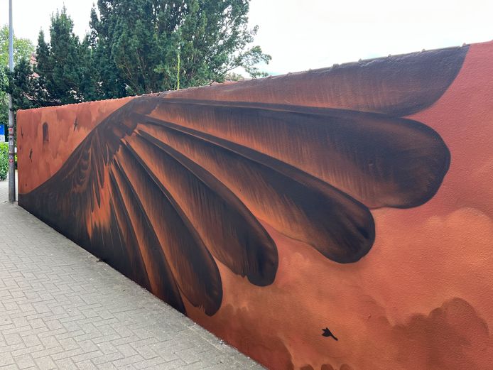 Derde muurschildering is een feit: “Het kunstwerk is als een arendsnest ...