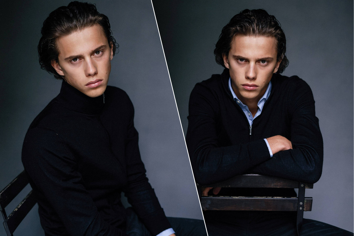 Sébastien (19), zoon van Véronique De Kock, gaat aan de slag als model ...