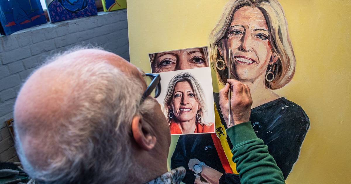 André Van Schuylenbergh (71) schilderde het portret van Ilse: “Het ...