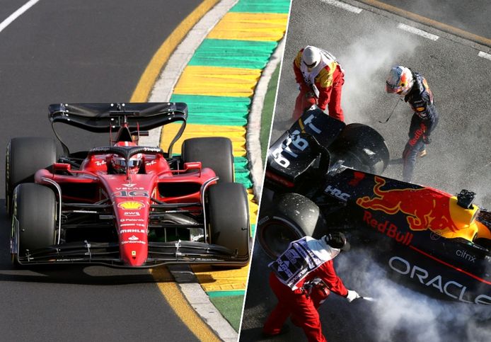 WK-leider Leclerc zegeviert in Australië, pechvogel Verstappen geeft op ...
