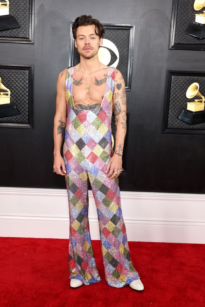IN BEELD. Het ‘bollenpak’ van Shania Twain en de blote borst van Harry ...