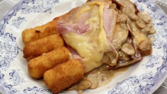Orloffgebraad uit de oven maken met kroketjes en archiducsaus | Eten ...