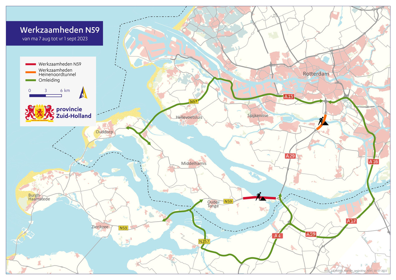 Na Haringvlietbrug nog meer verkeersellende: N59 gaat wekenlang dicht ...