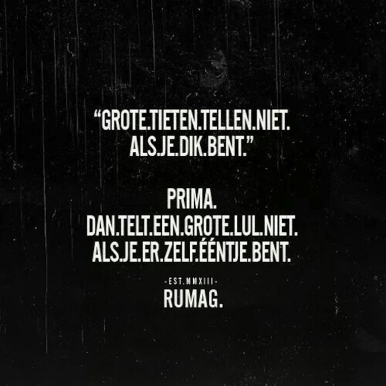 Rumag bereikt met ongecompliceerde slogans bijna een miljoen fans