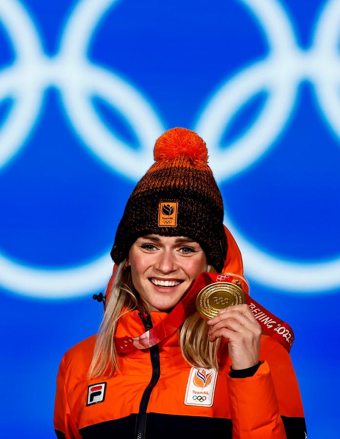 Gouden Irene Schouten schittert bij huldiging: ‘Dit is echt het toppunt ...