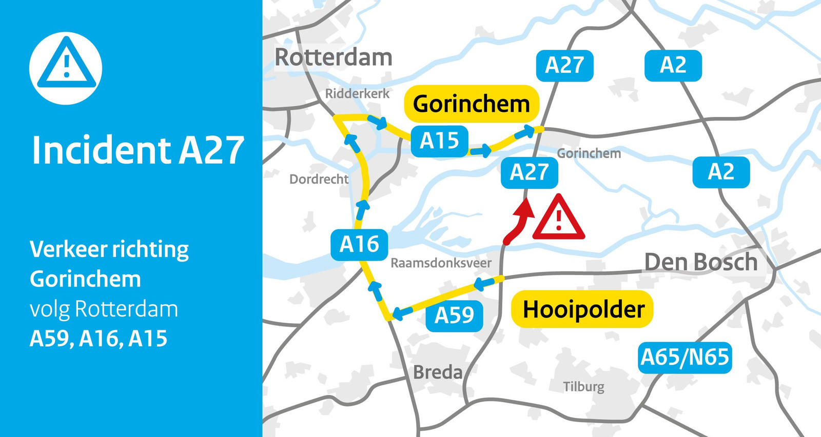 Losgeschoten aanhanger zorgt voor ongeval met meerdere auto’s op de A27 ...