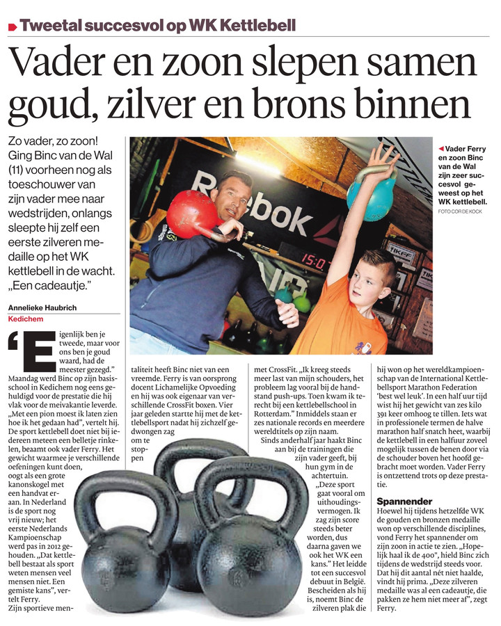 Kettlebelkampioen Ferry had zuur blessurejaar: 'Heb heel veel pijn ...