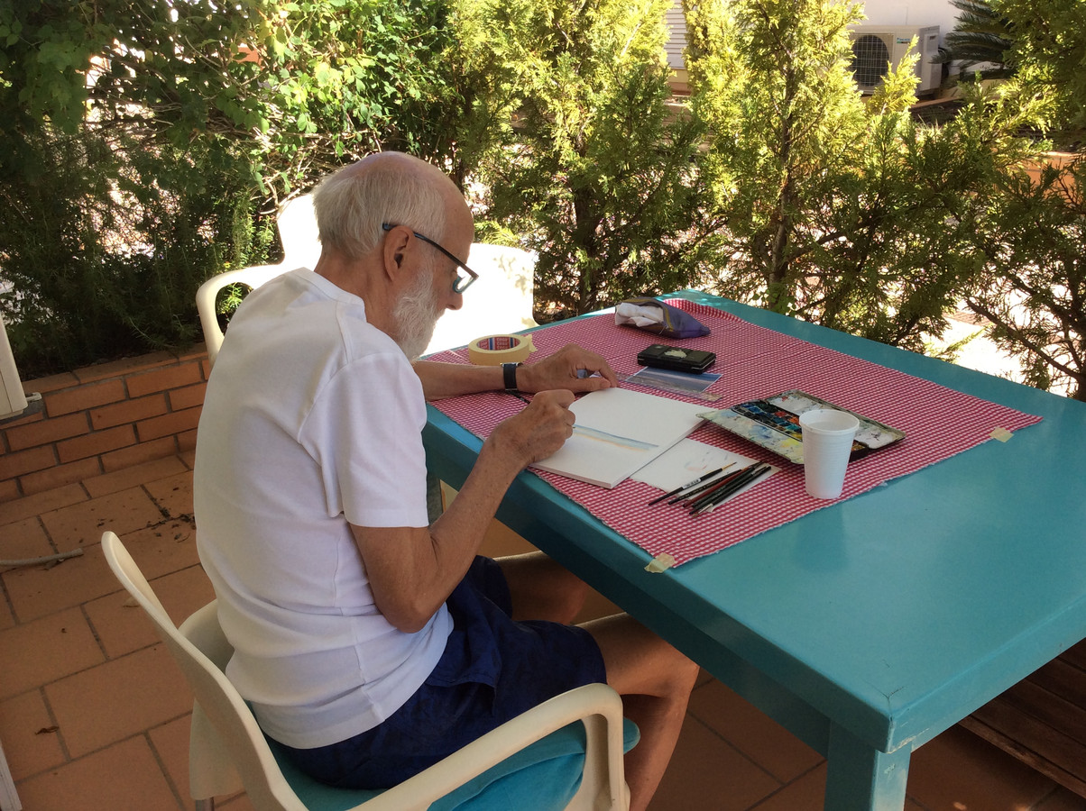 Aarschottenaar en kunstenaar Edward Moons overleden, zijn vrouw en ...