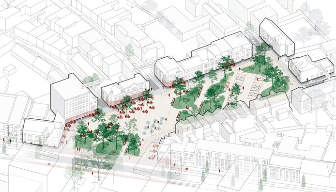 Gemengde reacties op eerste ontwerp vernieuwd Wilhelminaplein: meer ...