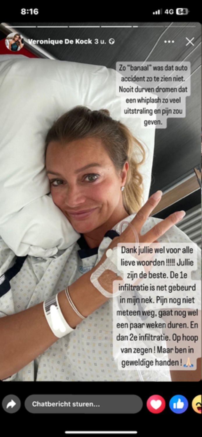 Véronique De Kock geeft update na dubbele hernia: “Zal nog weken duren voor pijn draaglijk wordt ...