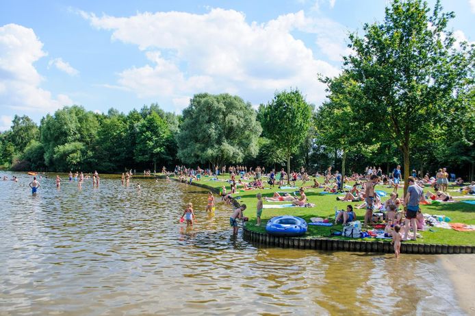 Zomerpret aan (nog steeds overstroomde) Plas | Rotselaar | hln.be