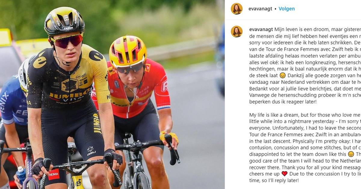 Nijmeegse Eva van Agt houdt hersenschudding over aan valpartij in Tour ...