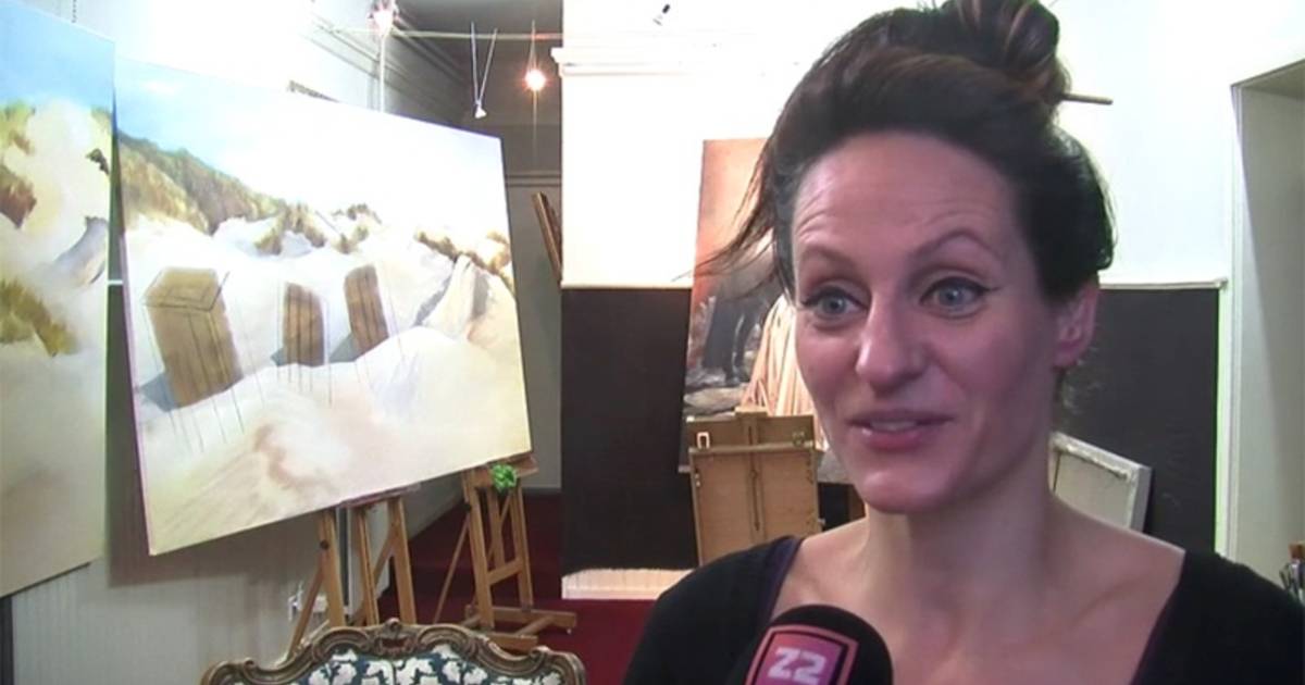 Sil van Mil uit Zierikzee schildert Bart Chabot voor tv-programma ...