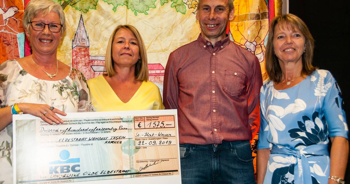 Landelijke Gilde Elzestraat overhandigt cheque van 1.575 aan lokaal ...
