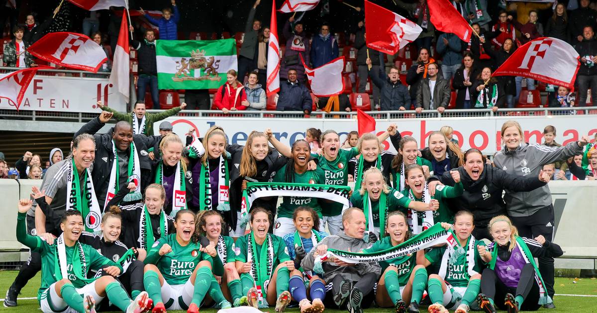 Vrouwenteam Feyenoord voor het eerst koploper: ‘Maar aan kampioenschap ...
