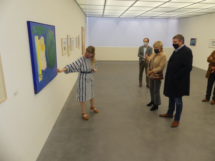 Minister-president Jan Jambon krijgt rondleiding in Raveelmuseum ...