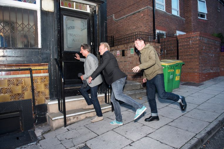 The Beatles naspelen tijdens de International Beatleweek in Liverpool ...