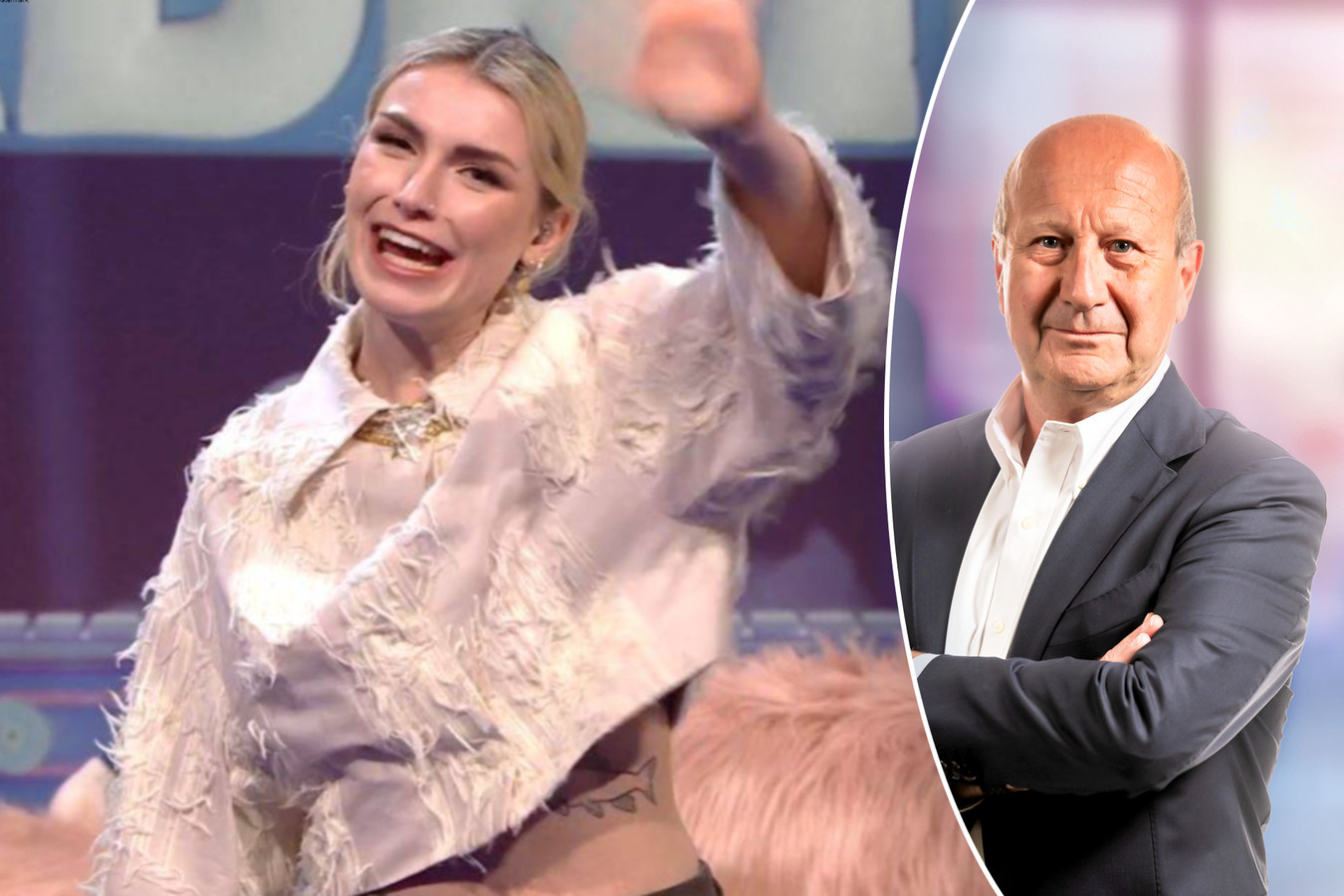 Enthousiaste Gloria Monserez laat ongewild haar eigen vis-tattoo zien ...