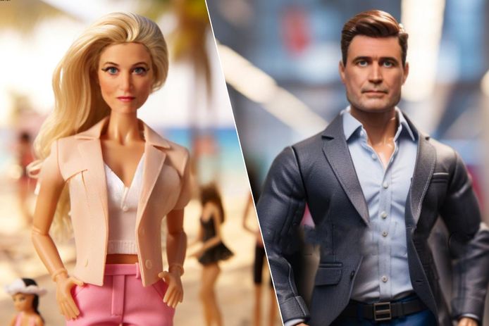 Zo ziet Erik Van Looy eruit als Ken van Barbie en wie herken je nog ...