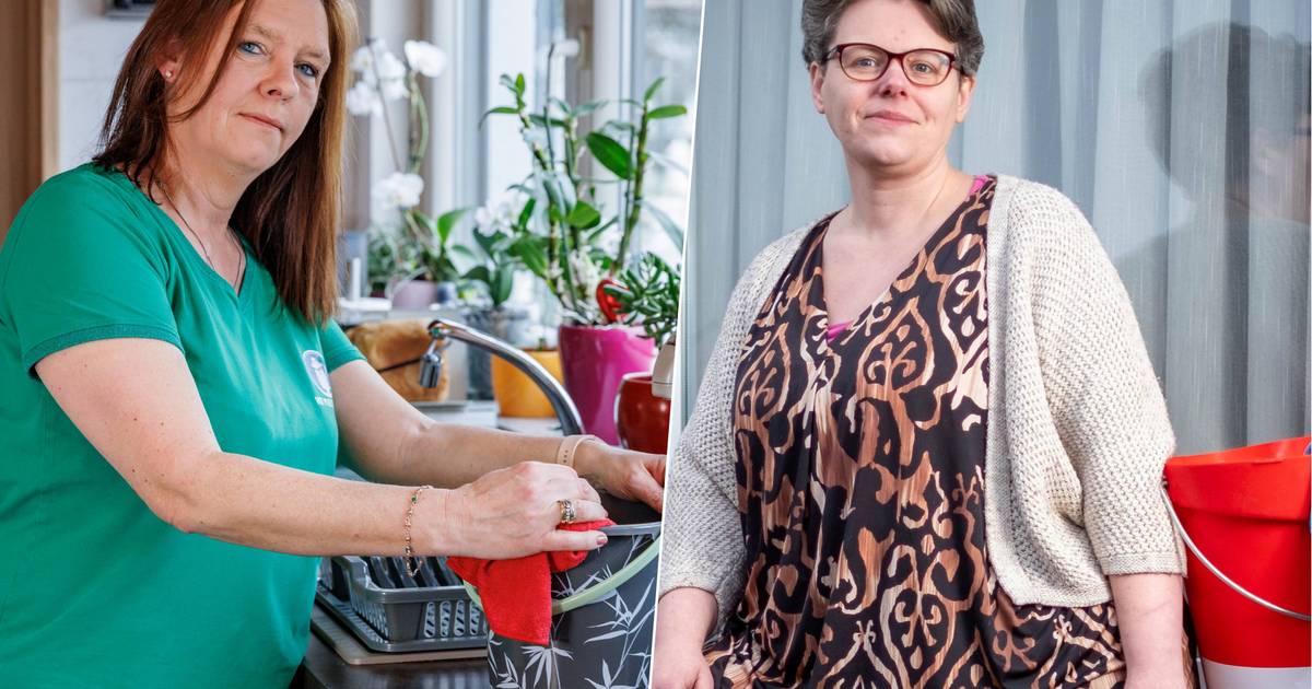 Daarom leggen poetshulpen Mieke en Sofie hun stofzuiger en dweil neer ...