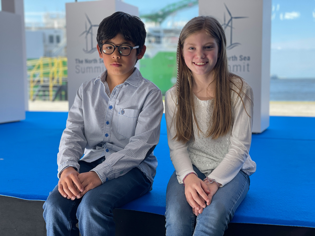 Oostendse kinderen Kyara (11) en Lens (10) ontmoeten regeringsleiders ...